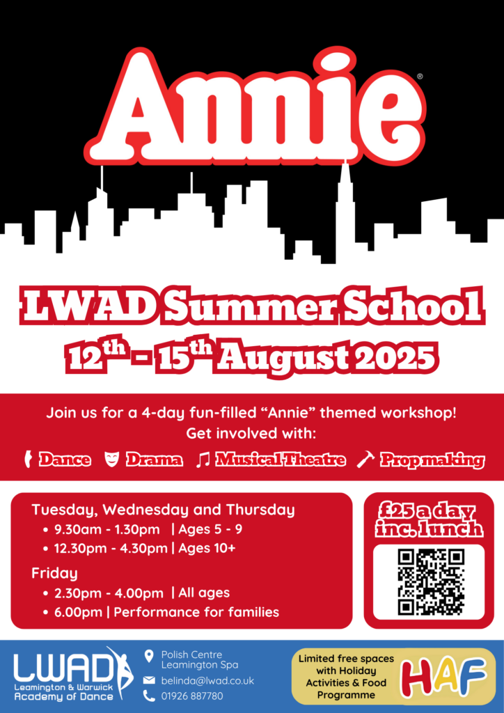 Annie - LWAD Summer school - 12th to 15th August 2025 - LWAD ...